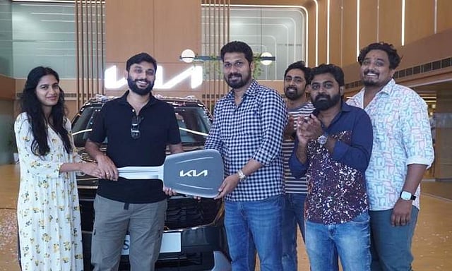 Producer Listin Stephen gifts car to Garudan director Arun Varma