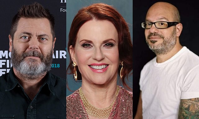 Nick Offerman, Megan Mullally and David Cross cast in The Umbrella ...