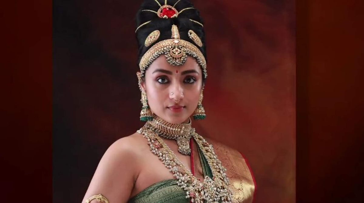 Here's a sneak peek into creating Trisha's Kundavai look for Ponniyin ...