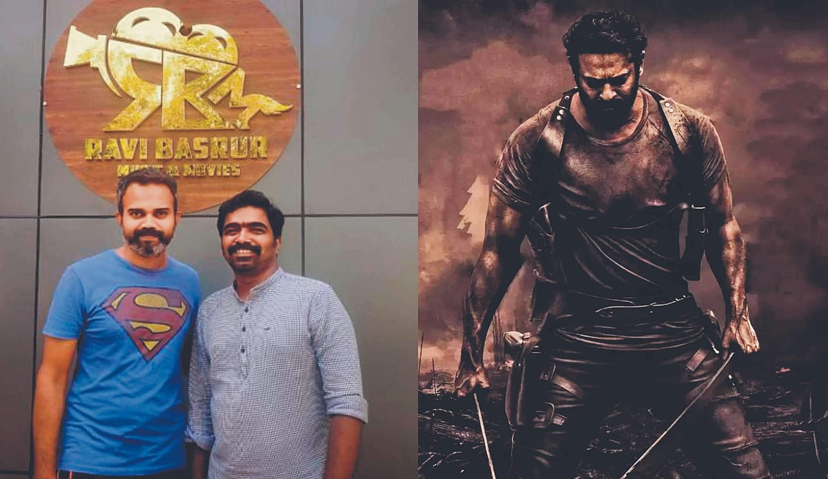 Prashanth Neel and Ravi Basrur work on the BGM of Salaar