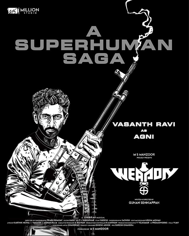 Vasanth Ravi's character poster from Weapon out