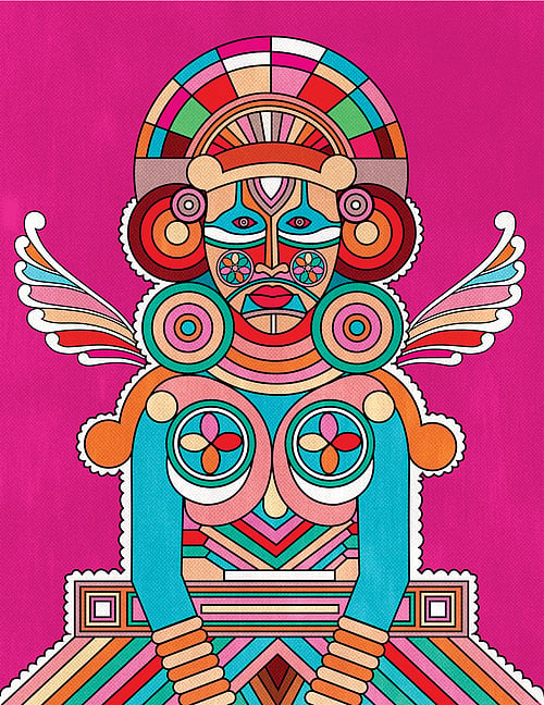 Colouring India | Psychedelic Swami | Creative Gaga