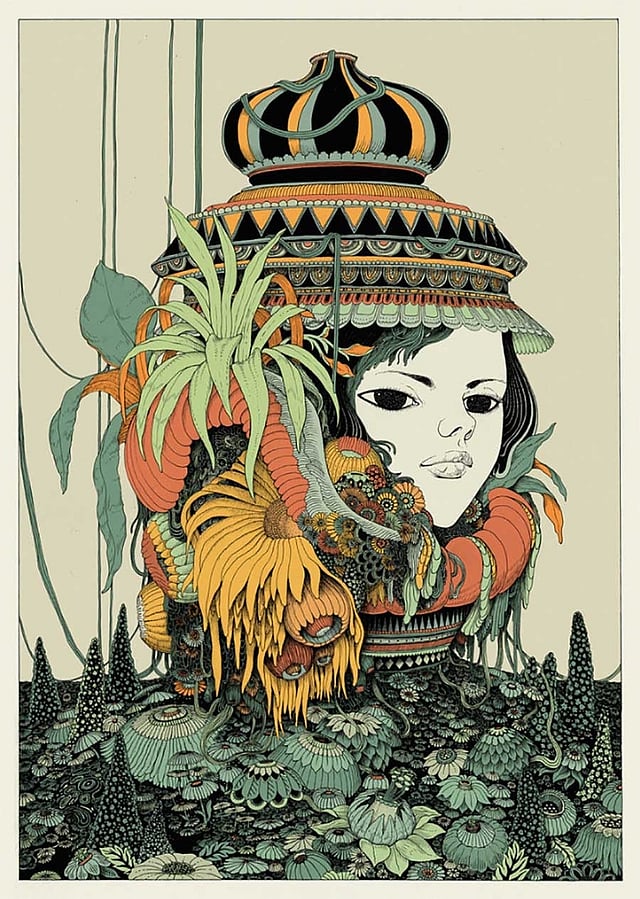 The Union of Pencil & Pen to Create Surreal Illustrations