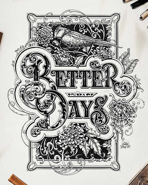 Lettering Artist Explains his Swirling World of Alphabets