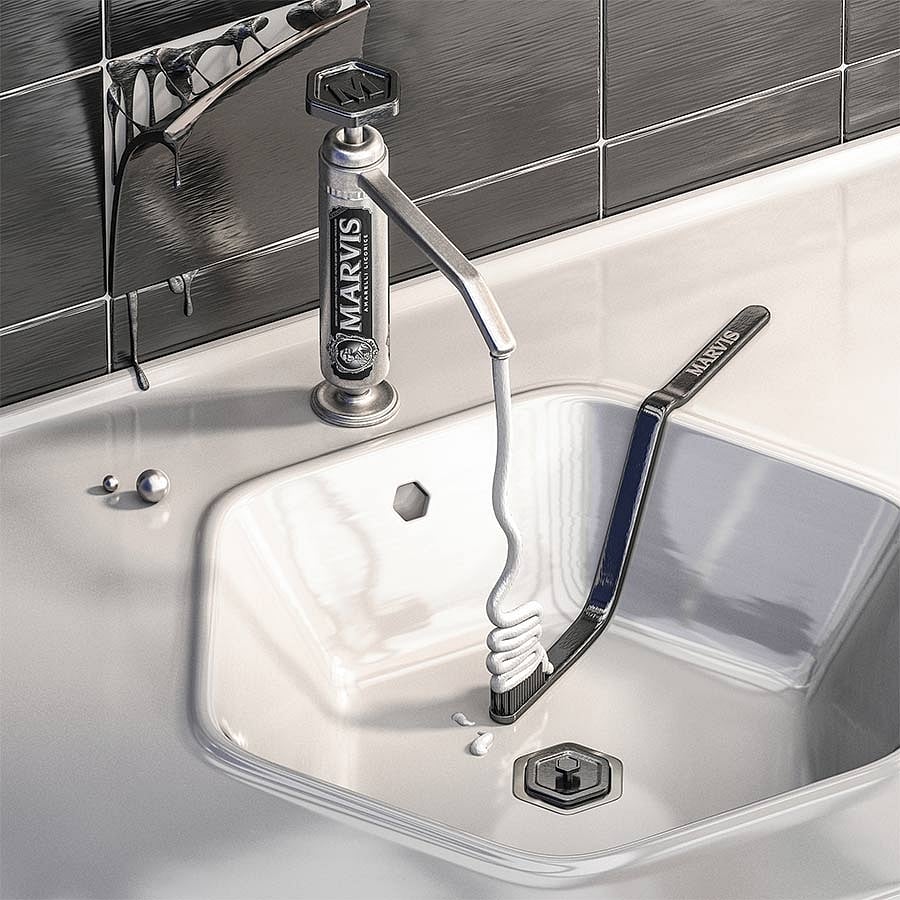 Surreal Illustrations for Marvin Toothpaste!