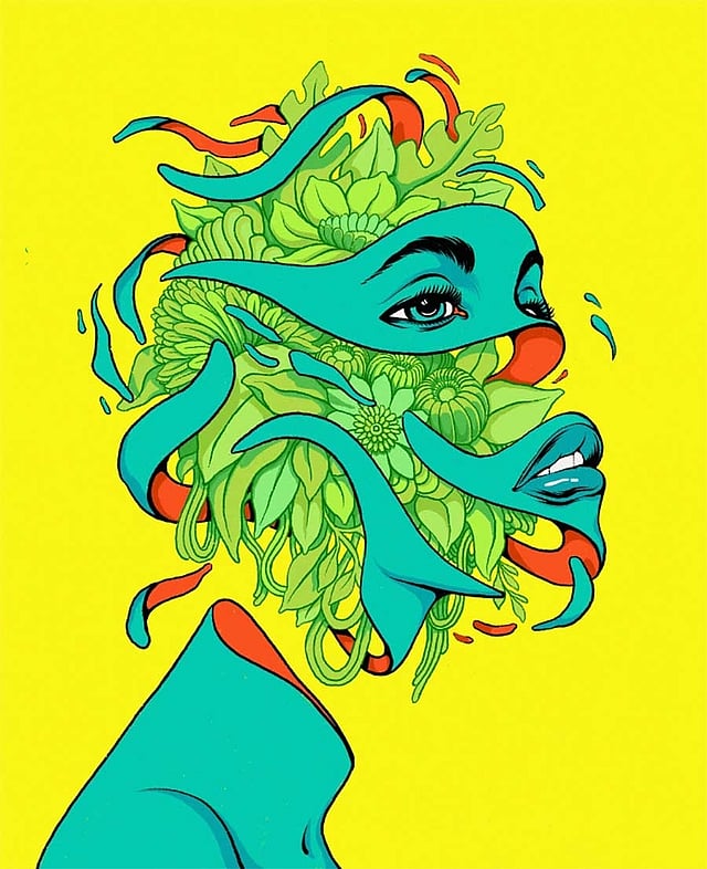 The Union of Pencil & Pen to Create Surreal Illustrations