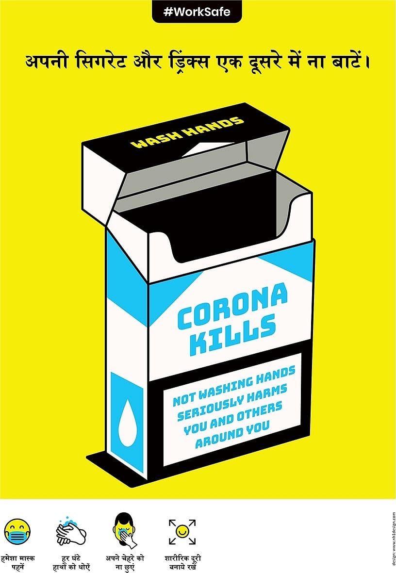 Corona Safe Work Spaces - Download Posters by NH1 Design
