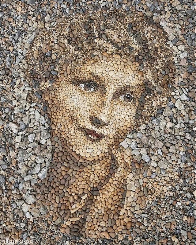 The Artist Who Uses Pebbles to Tell Stories!