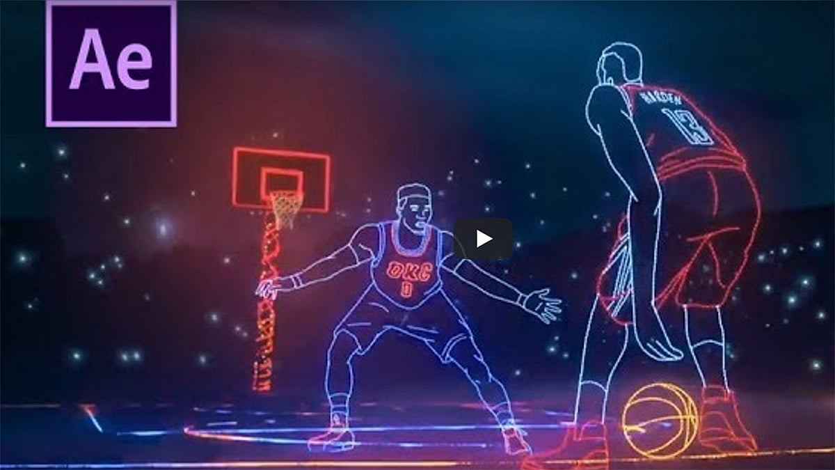 After Effects Tutorials: Create Glowing Lines Video Animation