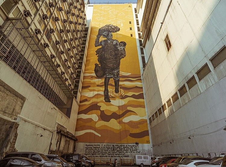 Filipino artist paints the plight of Lumads in mural