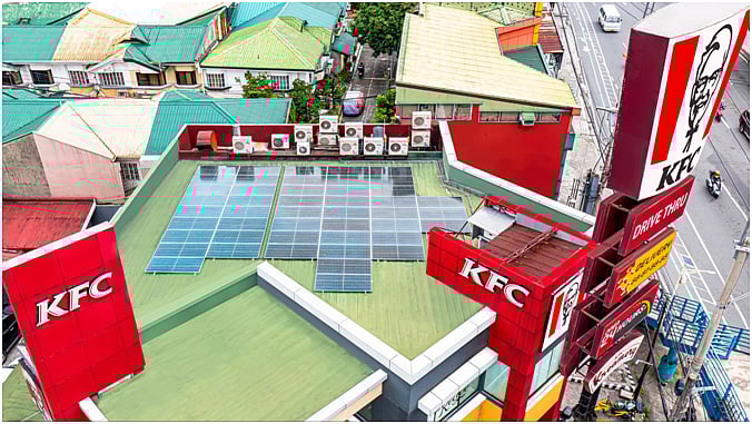 KFC unveils solar power stores