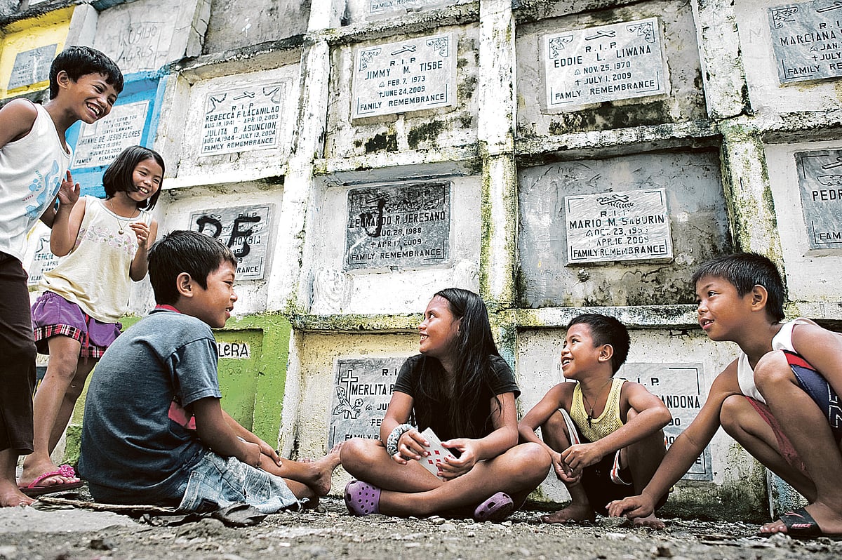 Living among the dead in cemeteries