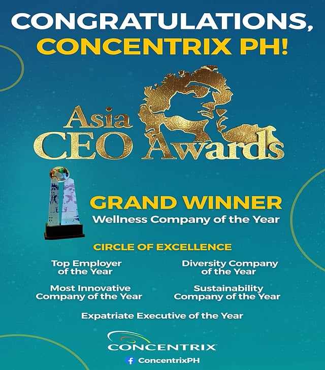 Concentrix is 2022 Asia CEO Wellness Company of the Year and in Circle ...