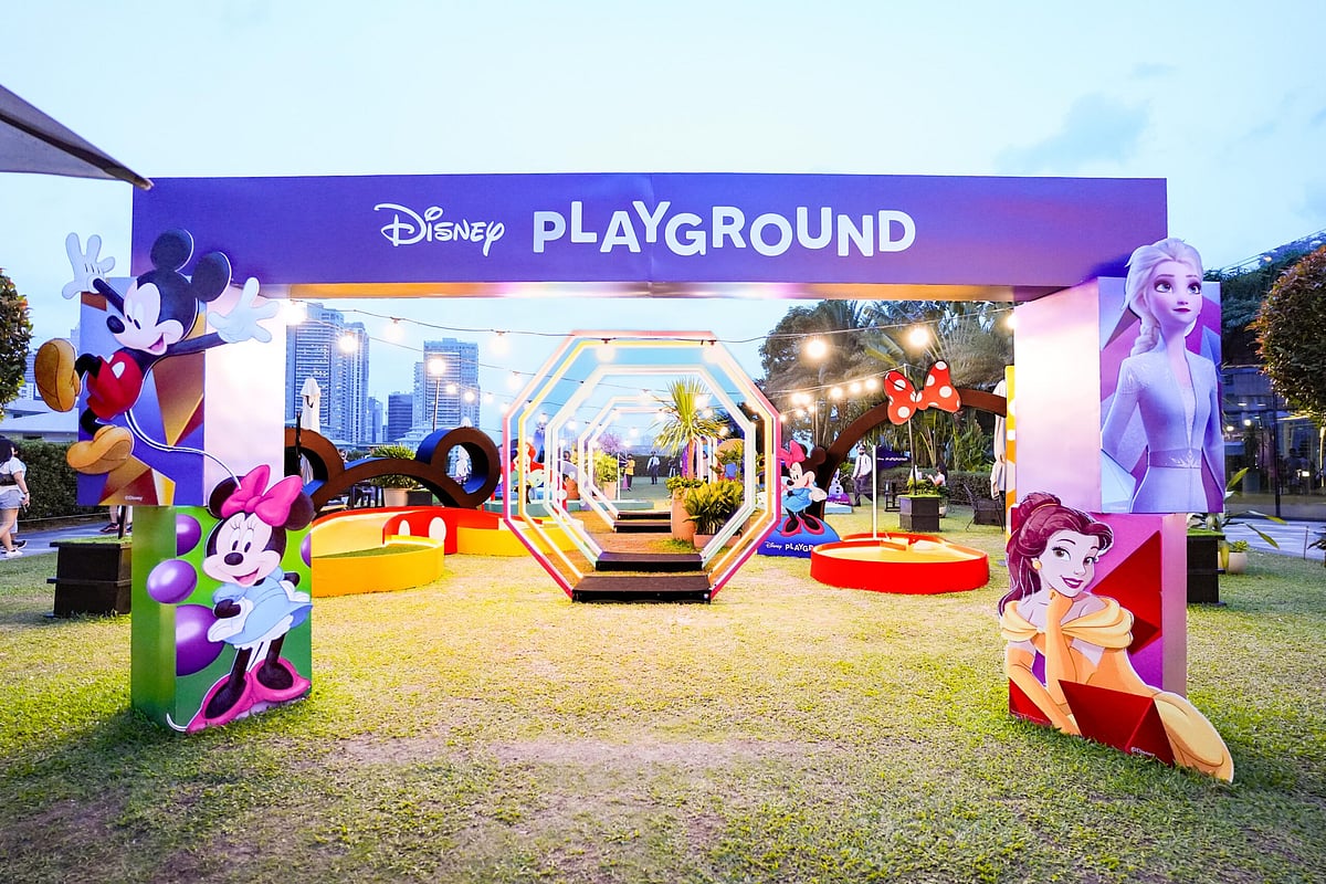 At SM Aura Premier’s roof deck, a Disney Playground-themed mini golf course