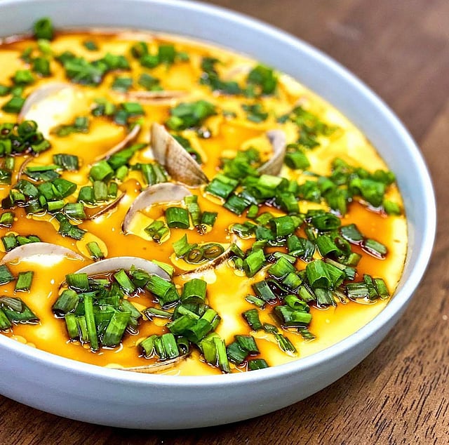 Steamed Egg with Clams