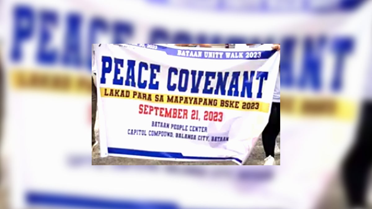 Bataan BSKE candidates sign peace covenant