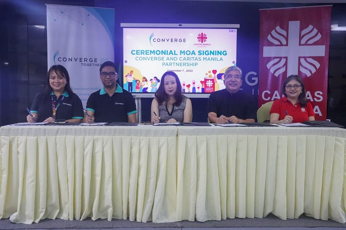 Converge, Caritas Manila partner to uplift underprivileged communities