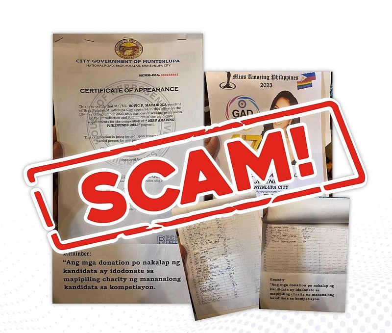 Solicitation scam for beauty pageant bared