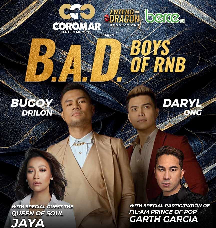 ‘B.A.D’ boys of R&B Daryl Ong, Bugoy Drilon to headline US concerts