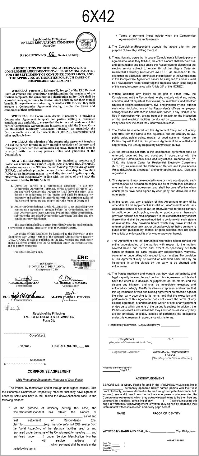 ERC RESOLUTION NO 9