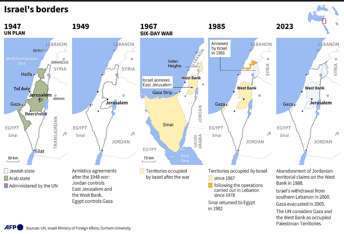 How wars shaped Israel’s territory