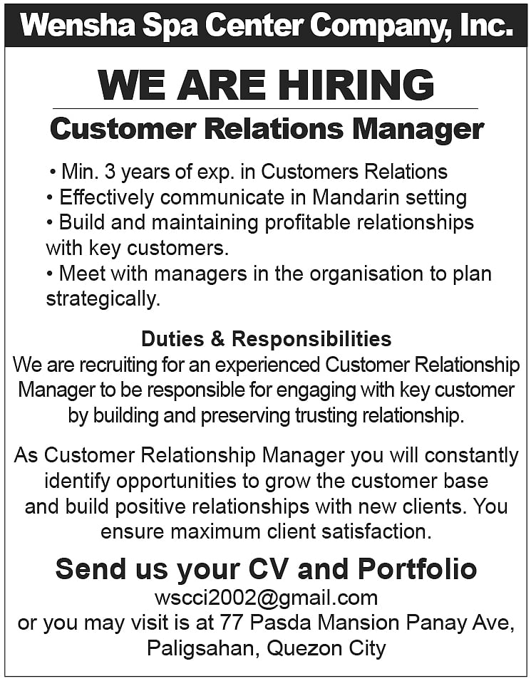 Wensha Spa Center Company, Inc