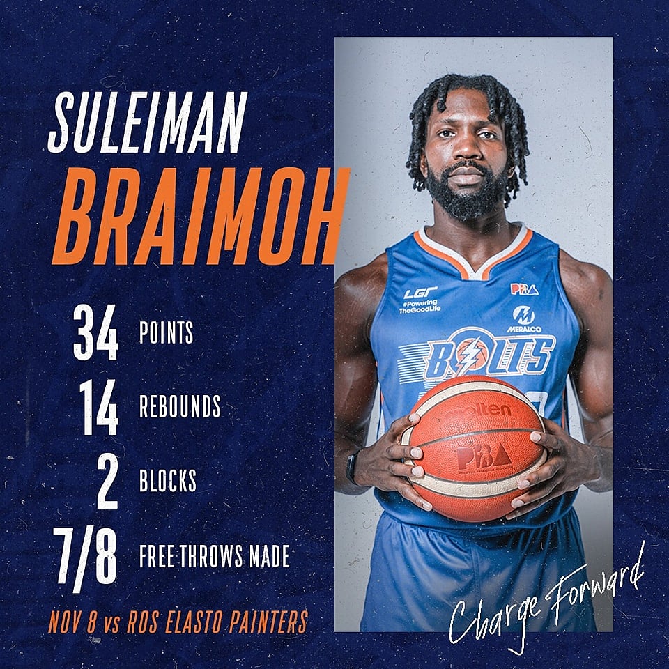 Braimoh lights up Meralco