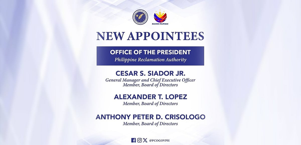 Marcos names new PRA general manager, board members