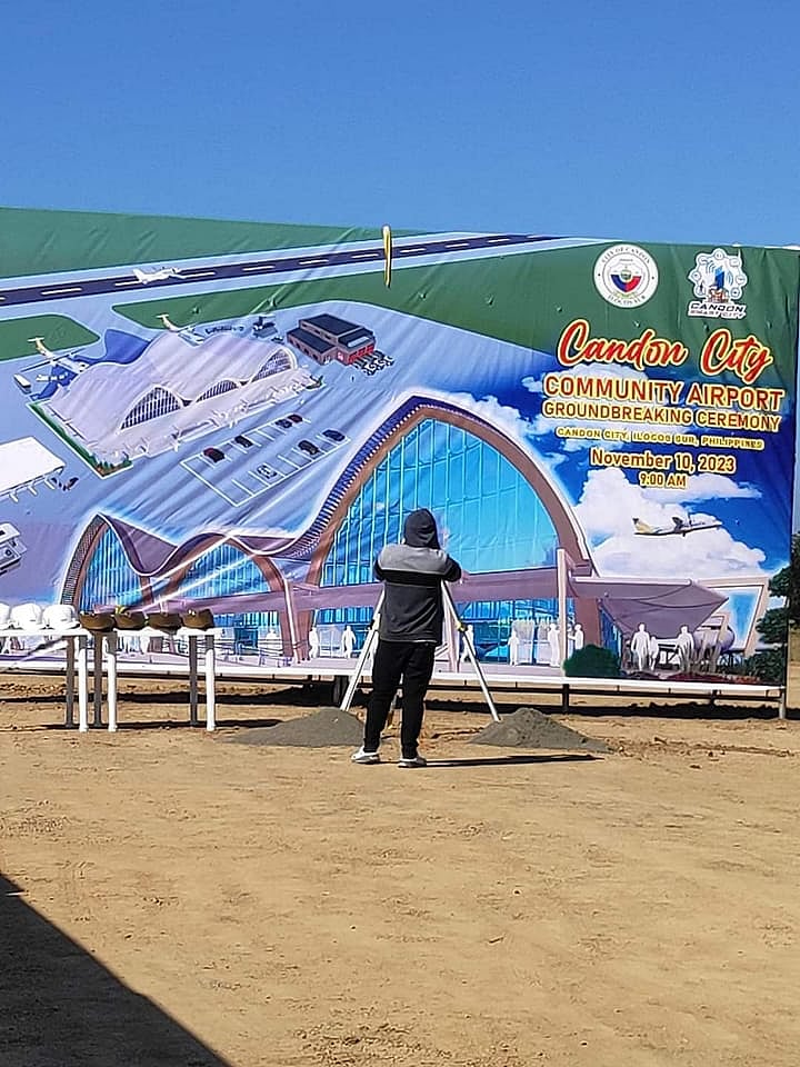 Candon airport construction under way