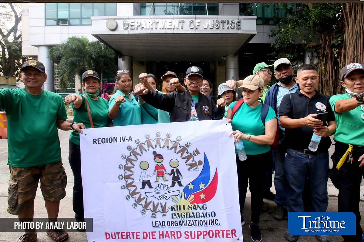 Duterte supporters rally in Manila, ex-president appears in Davao