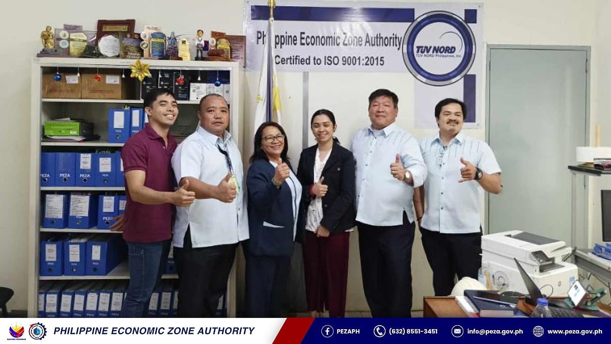 PEZA maintains ISO certification