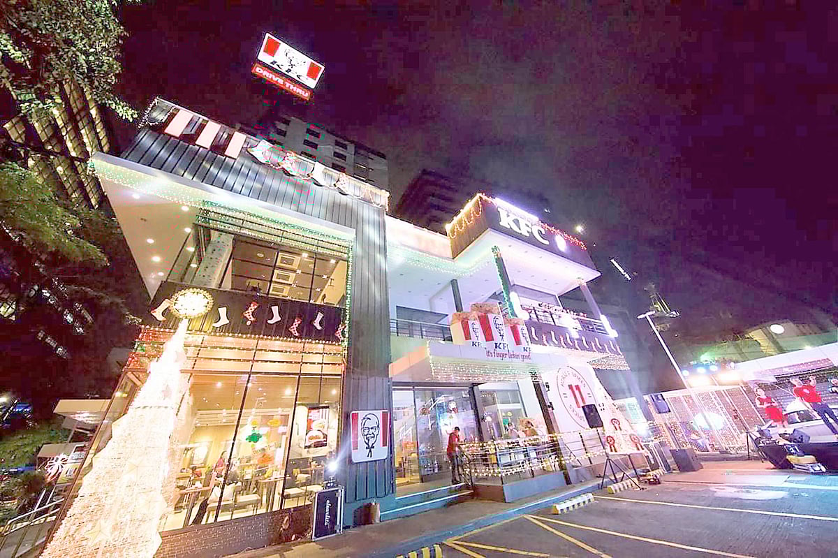 KFC stores light up this Christmas