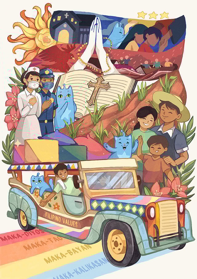 Visualizing values in a poster-making contest