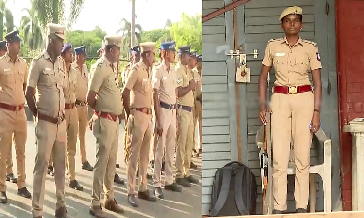 சென்னையில் வாக்கு எண்ணும் மையங்களில் துப்பாக்கி ஏந்திய போலீஸ் ...