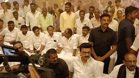 திமுக தலைவர் மு.க.ஸ்டாலினுடன் வைகோ, சீமான் சந்திப்பு| Vaiko and Seeman ...
