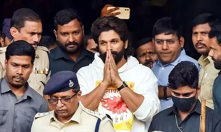 நடிகர் அல்லு அர்ஜுன் சிறையிலிருந்து விடுதலை