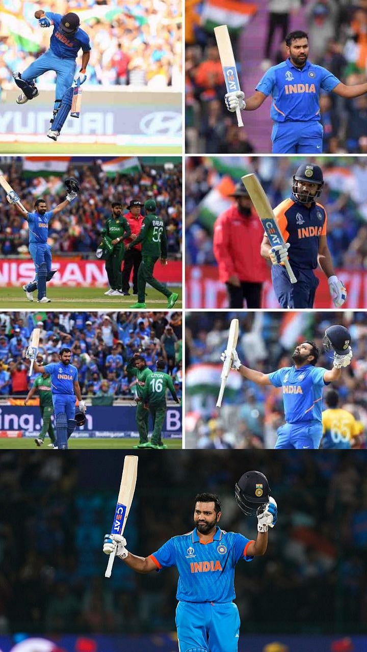 रोहितची वनडे वर्ल्डकपमधील 7 शतके | Rohit Sharma's 7 centuries in ODI ...
