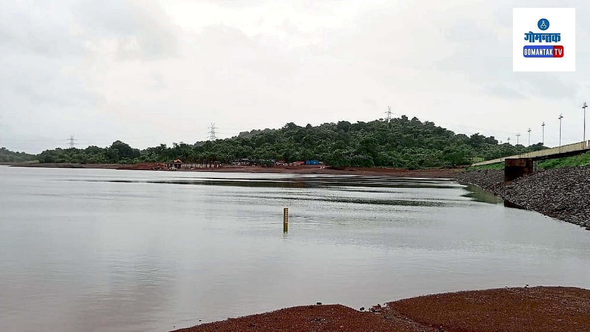 Goa Monsoon: ‘आमठाणे’ धरणातील जलसाठा लागला वाढू | level of Amthane Dam ...
