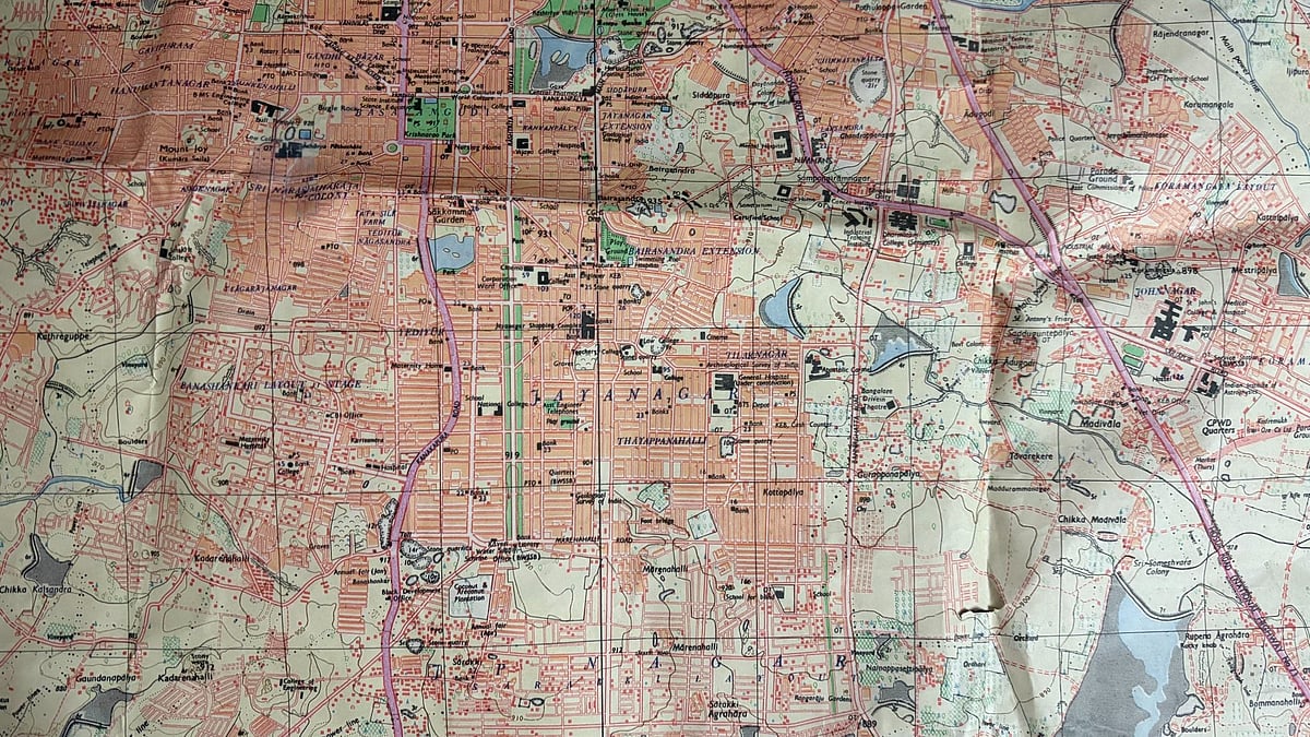 Bengaluru without HSR Layout, barely any Indiranagar: 1983 map of city ...