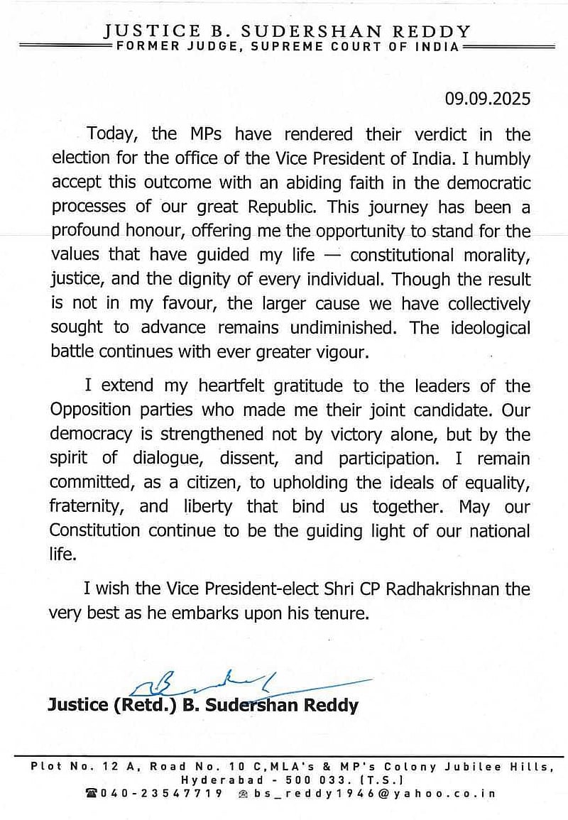 Vice President Election 2025 Voting Live Updates | CP Radhakrishnan vs ...