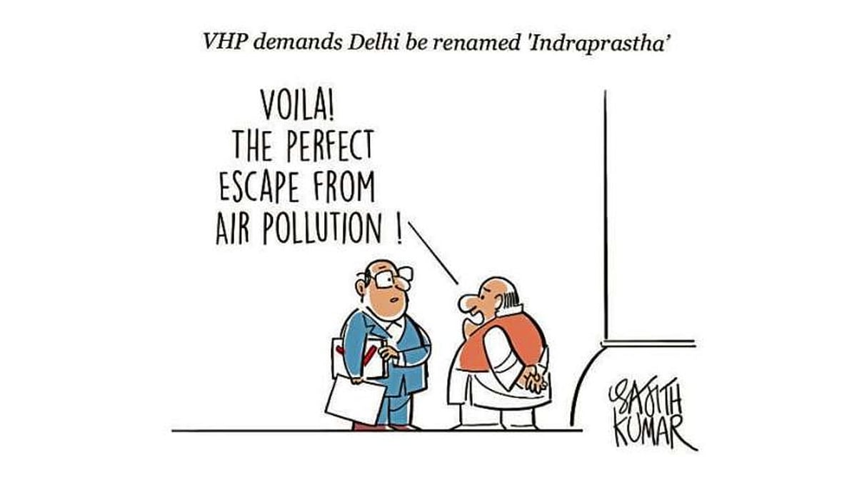 Air Pollution Cartoons: Escape from Air Pollution