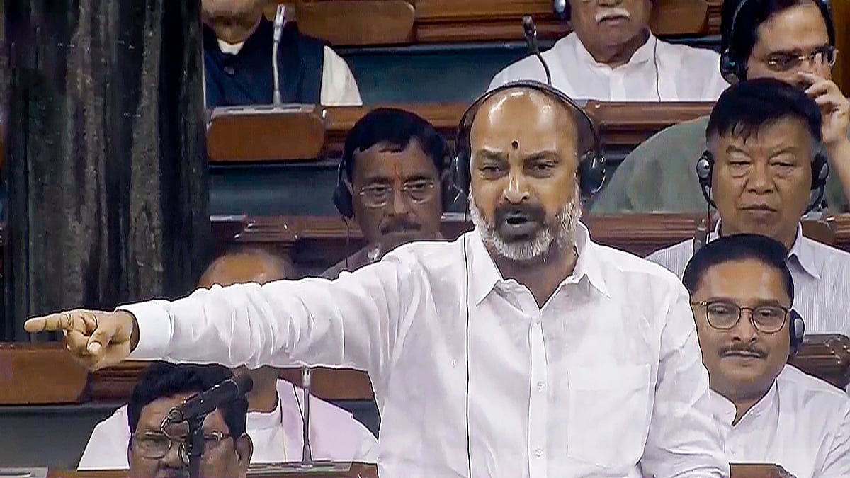 BJP MP Bandi Sanjay Kumar launches scathing attack on Congress, BRS in Lok Sabha