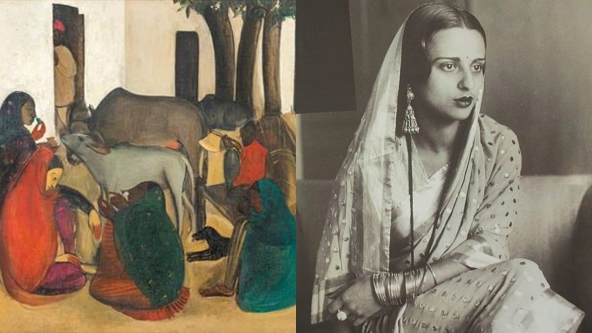 Amrita Sher-Gil's 'The Story Teller' auctioned for Rs 61 crores ...
