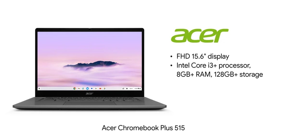 Google unveils new Chromebook Plus series with AI tools