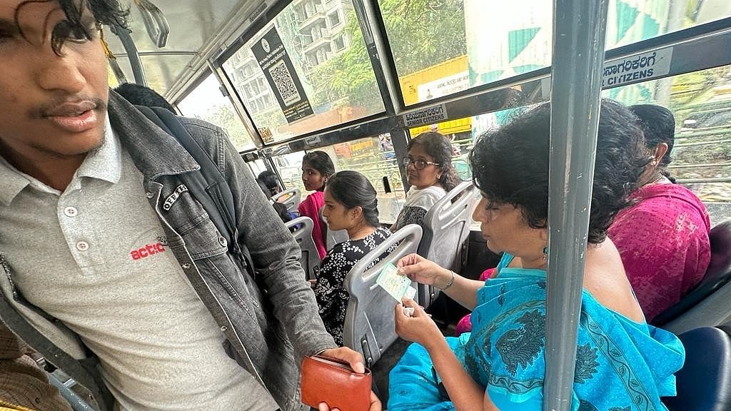 BMTC boss hops on to bus, reviews Shakti scheme progress