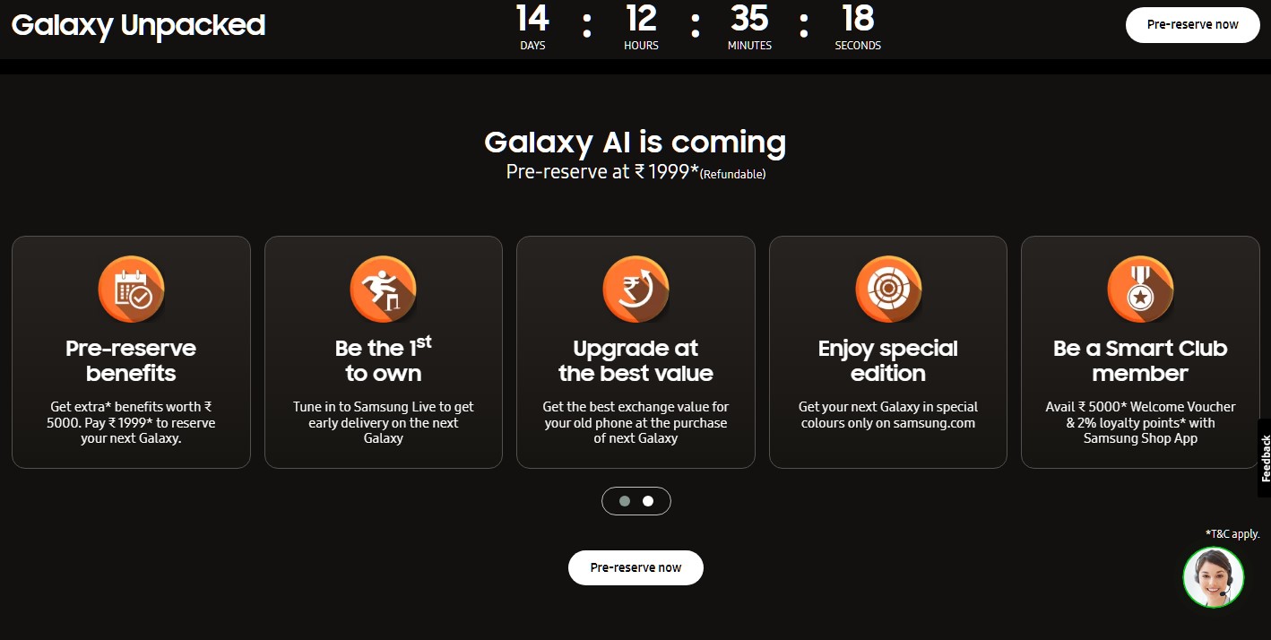 Samsung Galaxy Unpacked 2024: Teaser shows new S24 with Galaxy AI