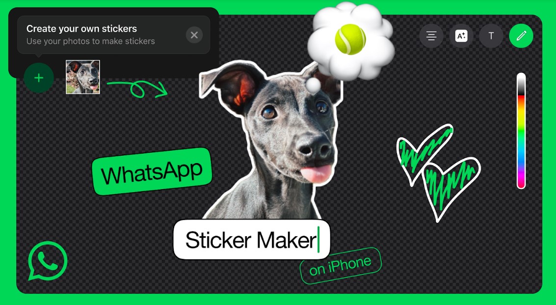 WhatsApp brings new custom sticker creator tool to iPhones