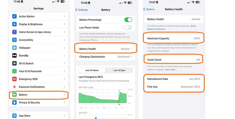 Apple iOS 17.4: Here's how you can check battery health of your iPhone