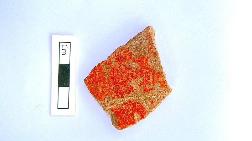 Tamili-inscribed potsherd unearthed in Tamil Nadu's Keeladi