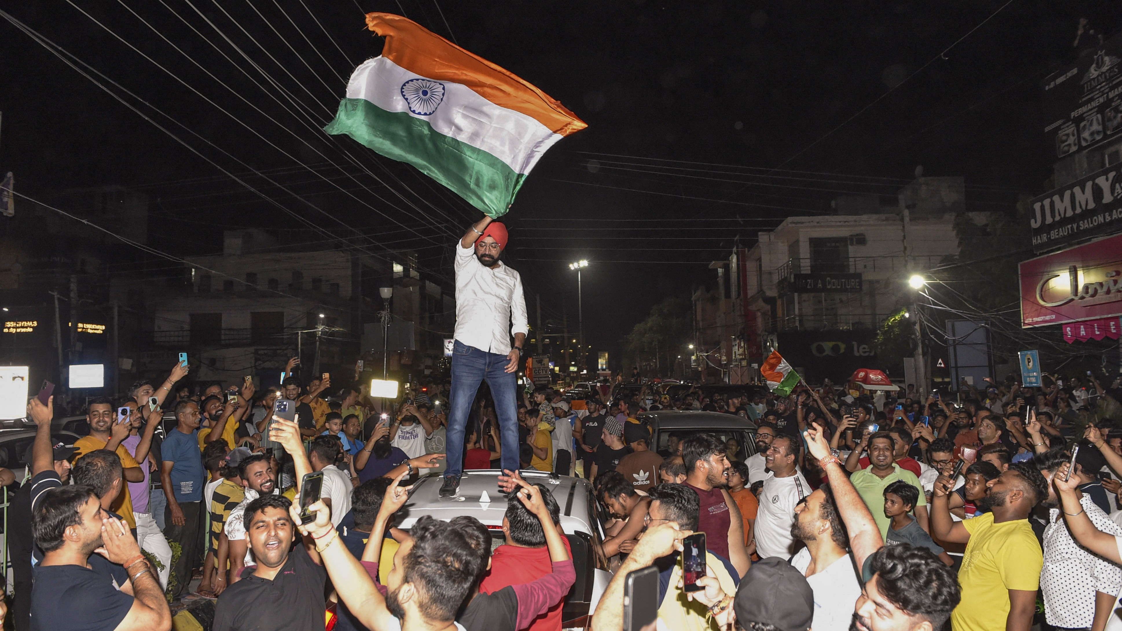 Jubilant Scenes: Team India's T20 World Cup win celebrated nationwide